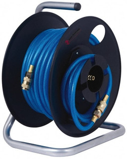 PRO-SOURCE 100 ft. Manual Hose Reel 200 psi, Hose Included ...