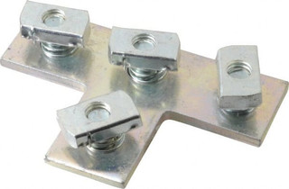 Cooper B-Line Zinc Plated Carbon Steel Preassembled Flat Tee Strut ...