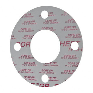 Made in USA 2-1/2" Pipe, Flange Gasket Gore-Tex GR, White, 1/16" Thick ...