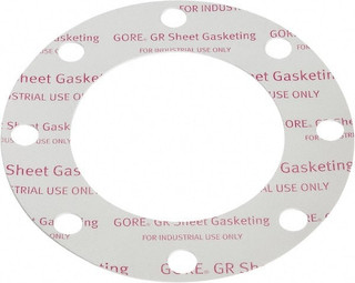 Made in USA 6" Pipe, Flange Gasket Gore-Tex GR, White, 1/16" Thick ...