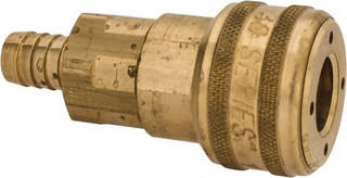 Parker Hannifin Hose Barb Industrial Pneumatic Hose Coupler Brass, 1/2 ...