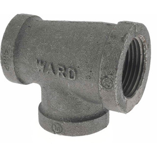Made in USA Size 1 x 3/4 x 3/4", Class 150, Malleable Iron Black Pipe ...