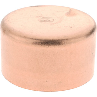 Mueller Industries 3" Wrot Copper Pipe Tube Cap C, Solder Joint W 07016 ...