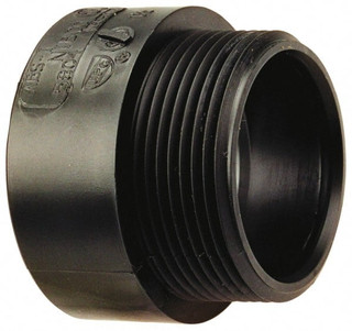 NIBCO 4", ABS Drain, Waste & Vent Pipe Adapter Hub x MIPT I031000 ...