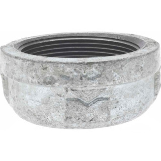 B&K Mueller 2" Galvanized Malleable Iron Pipe End Cap Threaded Ends ...