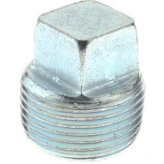 Made in USA 3/4" Galvanized Malleable Iron Pipe Square Plug Threaded ...