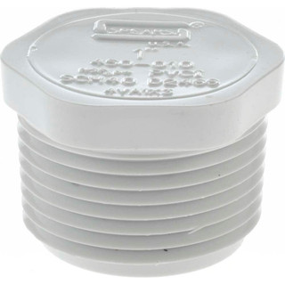 Value Collection 1" PVC Plastic Pipe Plug Schedule 40, MIPT End ...