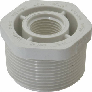 Value Collection 1-1/2 x 1/2" PVC Plastic Pipe Bushing Schedule 40 ...