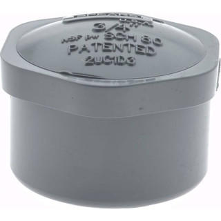 Value Collection 3/4" CPVC Plastic Pipe End Cap Schedule 80, FIPT End ...