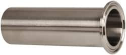 VNE 1-1/2" Clamp Style Sanitary Stainless Steel Pipe Tygon Hose Adapter ...