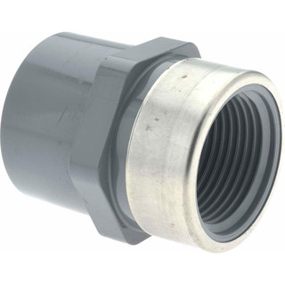 Value Collection 1" Stainless Steel Pipe Reinforced Female Adapter Slip ...