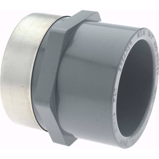 Value Collection 1-1/2" Stainless Steel Pipe Reinforced Female Adapter ...