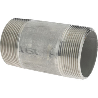 Merit Brass 2 x 4" 316/316L Stainless Steel Pipe Nipple Welded ...