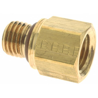 Parker Hannifin 1/4 x M12 Pipe, 1,000 psi, Brass ISO Port Adapter NPTF ...
