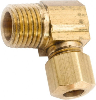 Anderson Metals 1/2" Tube OD x 3/8 NPT Brass Compression Tube Male ...