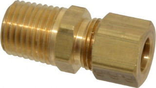 Parker Hannifin 5/16" Tube OD x 1/4-18 NPTF Brass Compression Tube Male ...