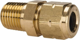 Parker Hannifin 5/16" Tube OD x 1/4-18 MPT Brass Compression Tube Male ...