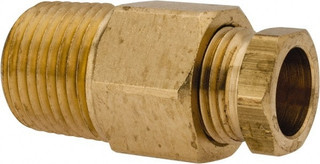Parker Hannifin 1/2" Tube OD x 1/2 MPT Brass Compression Tube Male ...