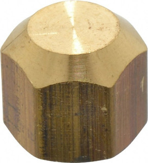 CerroBrass 1/4" Tube OD 45° Brass Flared Tube Cap Flare Ends P-N5-4 ...
