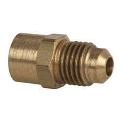 Parker Hannifin 1/4" Tube OD x 7/16-20 UNF 45° Brass Flared Tube Flare ...