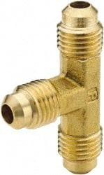 Parker Hannifin 1/2 x 1/2 x 3/8" Tube OD 45° Brass Flared Tube Union ...