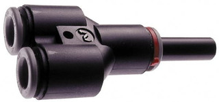 Norgren 6mm Tube OD, Brass Push-to-Connect Tube Y Stem Connector Tube ...
