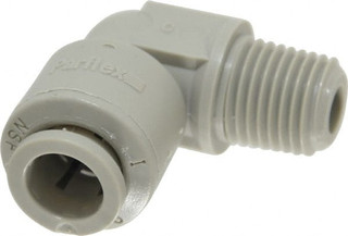Parker Hannifin 3/8" Outside Diam, 1/4 NPTF, Acetal Push-to-Connect ...