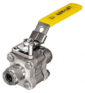 Ham-Let 3/4" Pipe, Standard Port, Stainless Steel Swing-Out Ball Valve ...