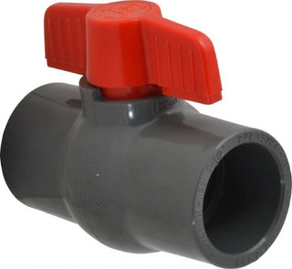 Legend Valve 1-1/2" Pipe, Full Port, PVC Miniature Ball Valve Inline ...