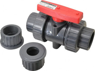 Legend Valve 1-1/4" Pipe, Full Port, PVC True Union Design Ball Valve ...