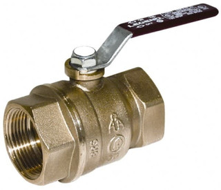Legend Valve 2-1/2" Pipe, Full Port, Brass Standard Ball Valve Inline ...