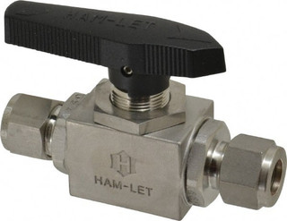 Ham-Let 1/2" Pipe, Stainless Steel, Inline, Two Way Flow ...
