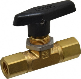 Parker Hannifin 1/4" Pipe, FNPT x FNPT End Connections, Brass, Inline ...