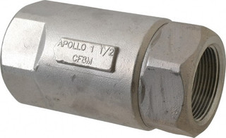 Apollo Valves Conbraco 1-1/2" Stainless Steel Check Valve Inline, FNPT ...