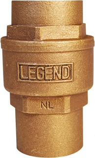 Legend Valve 1" Lead Free Bronze Check Valve Inline, C x C Sweat, 250 ...