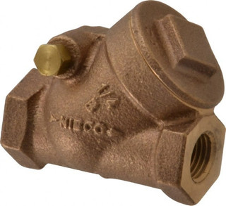 NIBCO 1/4" Bronze Check Valve Y-Pattern, FNPT x FNPT, 200 WOG NL73004 ...