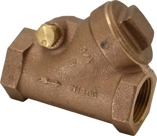 NIBCO 3/4" Bronze Check Valve Y-Pattern, FNPT x FNPT, 200 WOG NL75008 ...