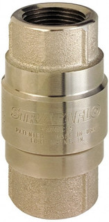 Strataflo 1-1/2" Nickel Plated Brass Check Valve Inline, FNPT x FNPT ...