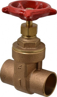 Legend Valve 1" Pipe, Soldered Bronze Solid Wedge Stem Gate Valve 200 ...