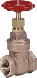 Milwaukee Valve 1/4" Pipe, Class 125, Threaded (NPT) Bronze Solid Wedge ...