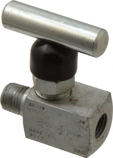 Made in USA 1/4" Pipe, Inline Miniature Needle Valve MNPT x FNPT Ends ...