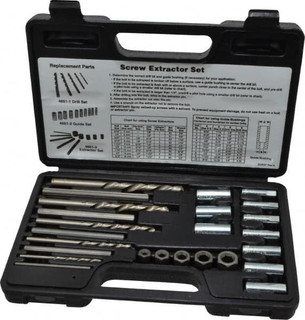 OTC 25 Pc Screw Extractor Set For DOMESTIC & FOREIGN VEHICLES, HEM ...