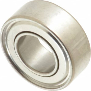 Value Collection 1/4" Bore Diam, 1/2" OD, Double Shield Miniature Radial Ball Bearing 3/16" Wide ...