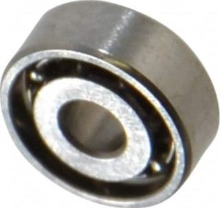 Value Collection 5/64" Bore Diam, 1/4" OD, Open Miniature Radial Ball Bearing 3/32" Wide, 1 Row ...