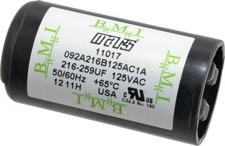 Value Collection 216-259 Microfarad Motor Capacitor 110/125 Volts 11917 ...