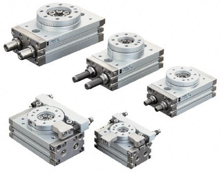 SMC Pneumatics 90mm Table Diam x 28mm Piston Diam Rotary Actuator Table ...