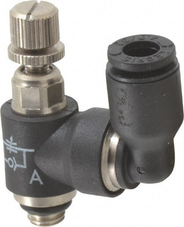 Legris 5/32" OD x 10-32 UNF Miniature Swivel Outlet Flow Control ...
