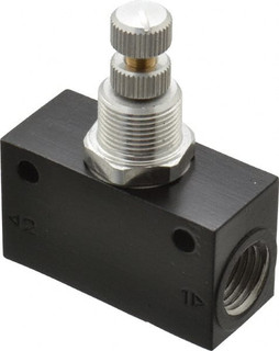 Norgren 1/4" NPT Inlet x 1/4" NPT Outlet In-Line Flow Control Valve 15 ...