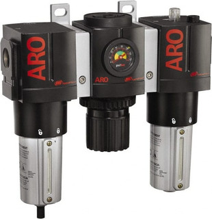 ARO Fluid Management 1 NPT Heavy-Duty 3 Pc Filter-Regulator-Lubricator ...