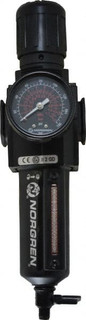 Norgren 3/8 NPT Intermediate 1 Pc Filter/Regulator FRL Unit with Sight ...